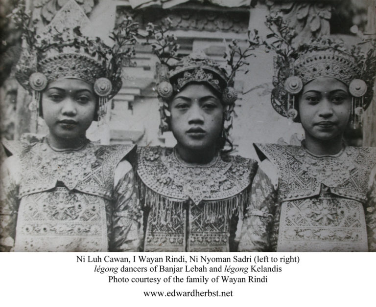 Ni Luh Cawan, I Wayan Rindi and Ni Wayan Sadri – edwardherbst.net
